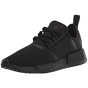adidas Originals NMD_R1's Sneaker, Black/Black/Black, 5 US Unisex Big Kid
