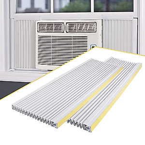 LBG Products Air Conditioner Side Panel Kit for Window AC Units, Fits Up to 17" H x 10" W,Double Layers Window AC Side Panels Kit for Window Air Conditioner Replacement Screen,2 Pack