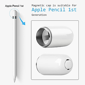 MJKOR Magnetic Replacement Cap and Tips Replacement Compatible with Apple Pencil 1st (3 Pack)