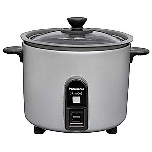 Panasonic Mini Cooker (1.5Go / 225g) SR-MC03-S (SILVER)【Japan Domestic Genuine Products】 【Ships from Japan】