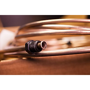 4LIFETIMELINES - 1/4" x 25' True Copper-Nickel Alloy Non-Magnetic, Brake Line Tubing Coils and Fittings, 2 Complete Kits, Brake Line Roll and Fittings, Copper Nickel Tubing, Fuel Line Repair