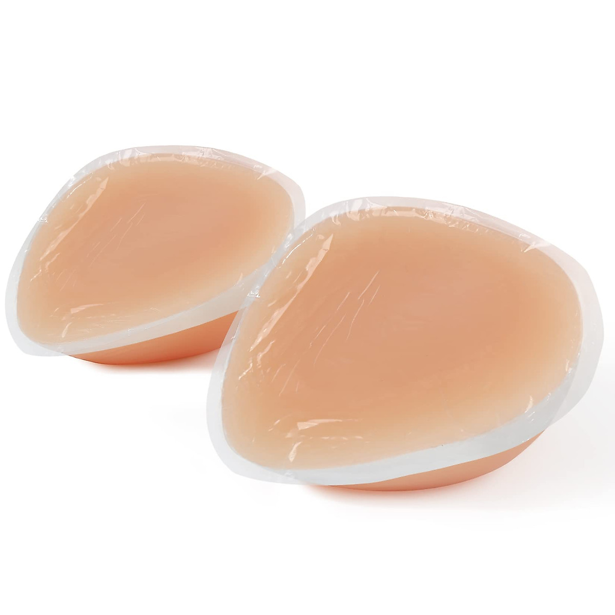 Windsleeping C Cup Triangular Self Adhesive Silicone Prosthesis Breast Forms Mastectomy Triangle Self-Adhering Fake Boobs