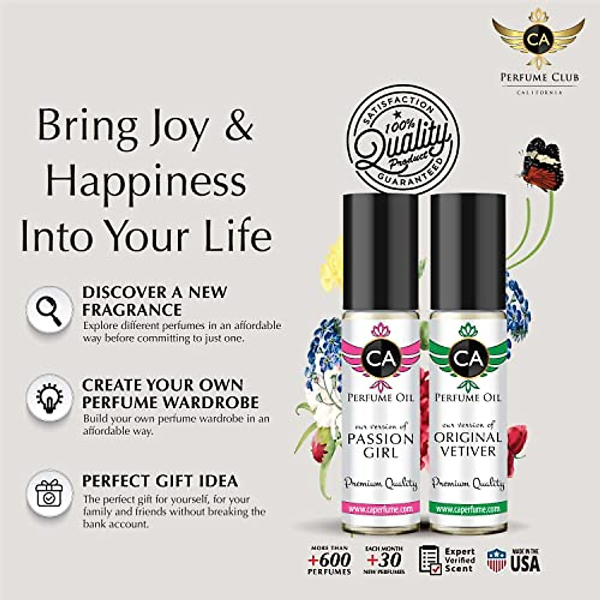 CA Perfume Impression of Donna K. Be Delicious For Women Replica Fragrance Body Oil Dupes Alcohol-Free Essential Aromatherapy Sample Travel Size Concentrated Long Lasting Attar Roll-On 0.3 Fl Oz/10ml