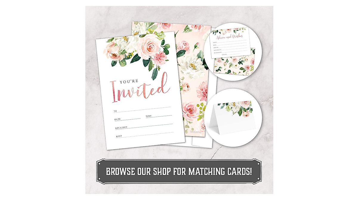 Floral Fill-in Invitations for Every Celebration