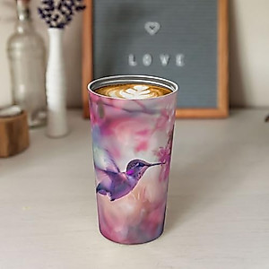 WANGZHAO Humming bird Print Double Wall Stainless Steel Vacuum Insulated Tumbler Cup Home Thermal Cup