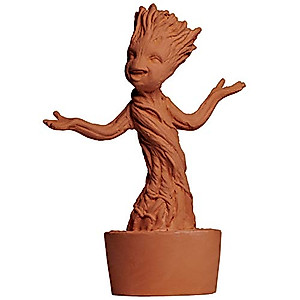 Chia Potted Groot Decorative Pottery Planter, Easy to Do and Fun to Grow, Novelty Gift, Guardians