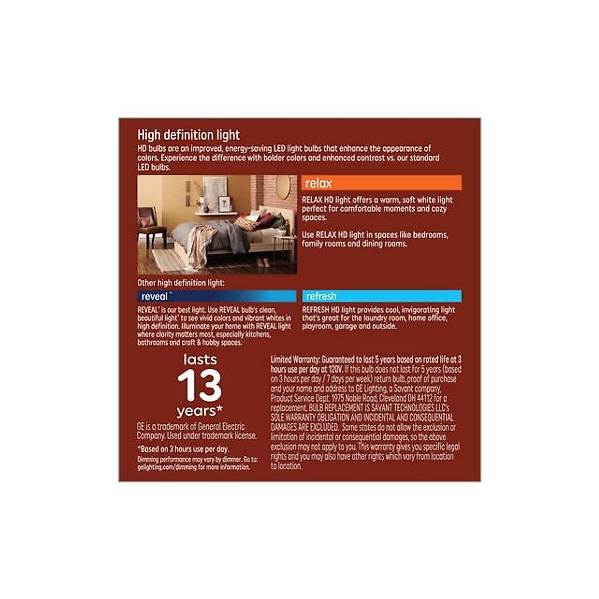 GE Relax 60-Watt EQ A15 Soft White Dimmable LED Light Bulb (2-Pack)