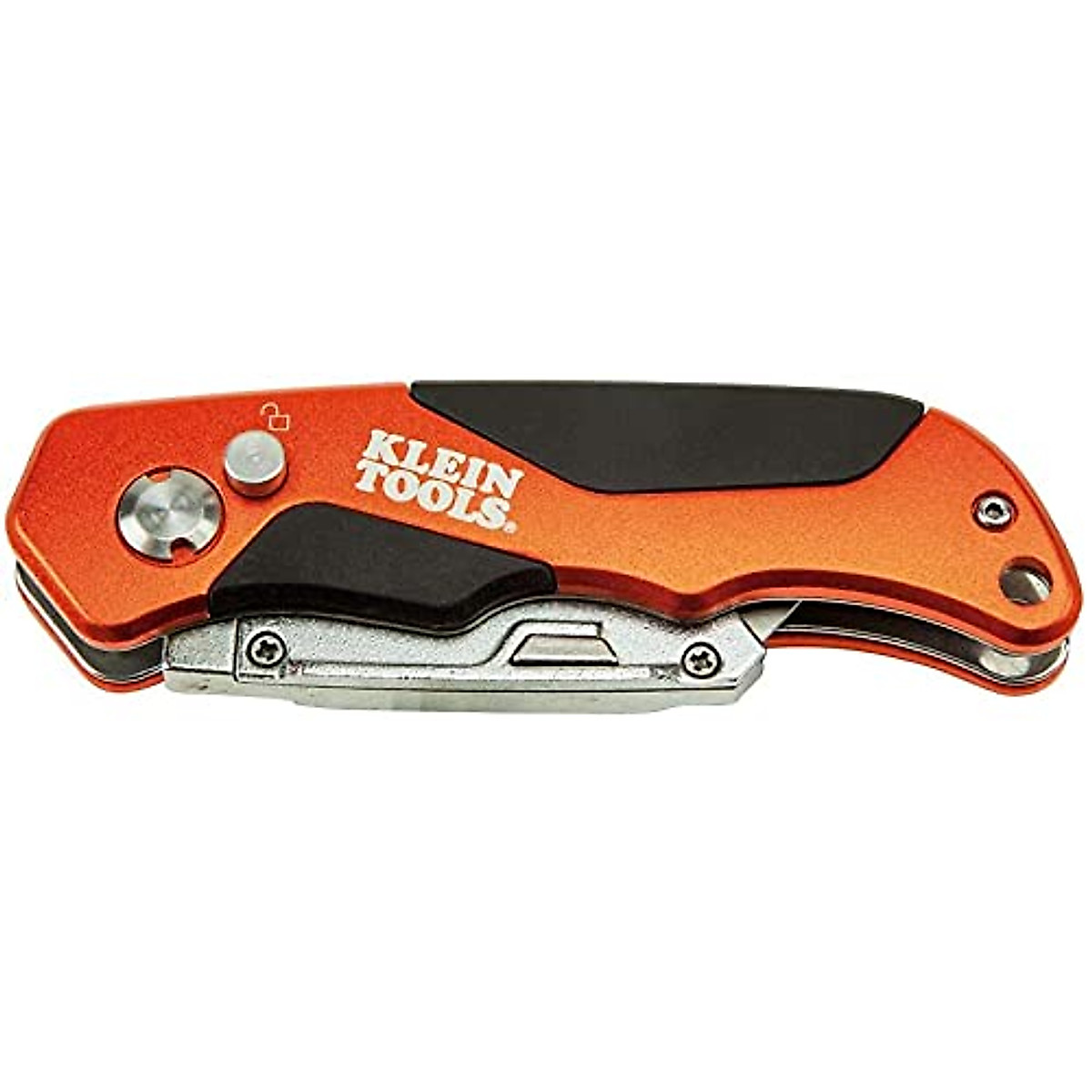 Good Choice Klein Tools 44131 Folding Utility Knife, Heavy Duty, Triple Ground Blades Stay Sharp, Pocket Clip + E-book, Multi