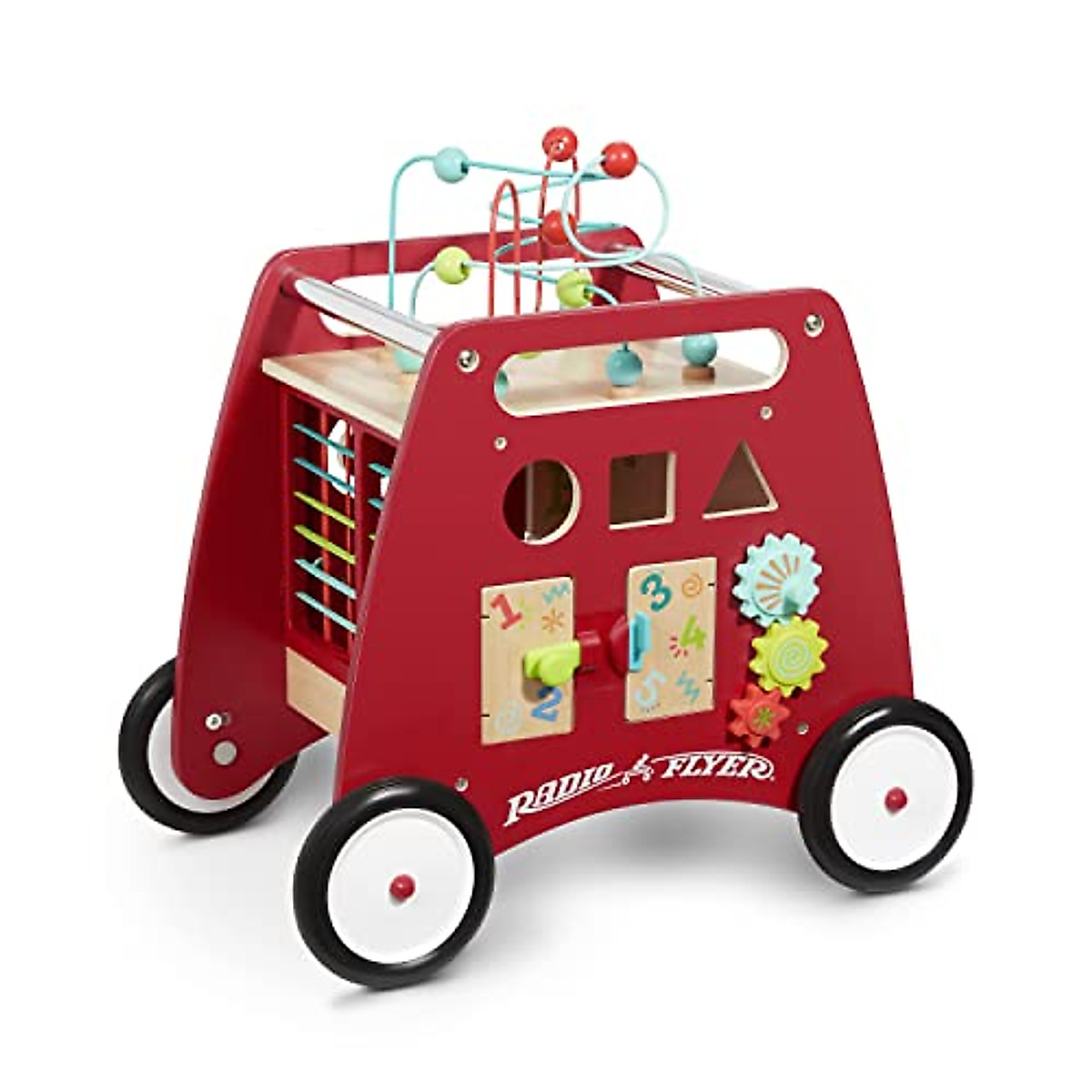 Radio Flyer Deluxe Push & Play Cube Walker, Walker Toy for Ages 1-3