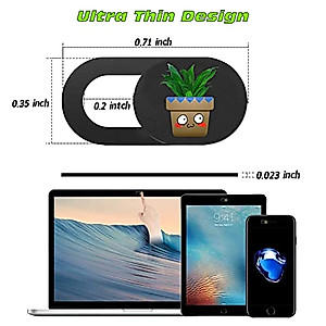 Anoys Webcam Cover (6 Pcs) Ultra-Thin Camera Cover Privacy Protector, Cover Slide for Laptop, Mac, MacBook Air, iPad, PC, Cell Phone, Webcam Covers Laptop (Green Bonsai