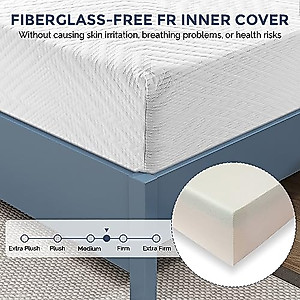 IULULU 6 Inch Twin Mattress in a Box Memory Foam Bed Mattresses Mattress Twin for Bunk Bed Single Bed Daybed Trundle Bed, CertiPUR-US, White