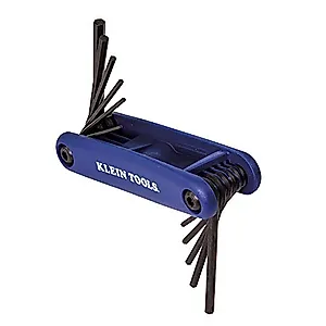 Klein Tools 70573 Grip-It Hex Key Set, 12-Key, SAE/Metric Sizes