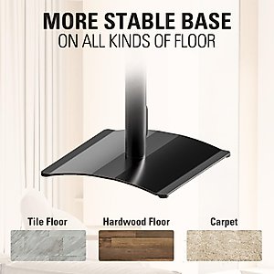 Mounting Dream Speaker Stands for Sonos Era 100, One, One SL, Play:1, Height Adjustable Up to 49.1", Set of 2 Surround Sound Speaker Stand with Cable Management, 13.2 LBS Loading MD5412