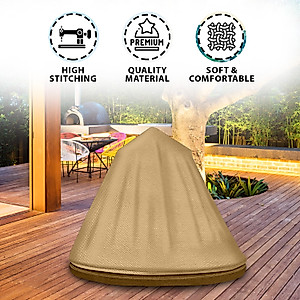 Patio Water Fountain Outdoor – Large Outdoor Fountain Cover - Heavy Duty Furniture 30x30x48 Inches Waterfall Fountain Cover