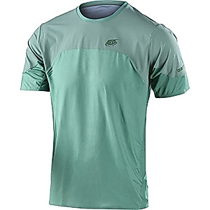 Troy Lee Designs Cycling MTB Bicycle Mountain Bike Jersey Shirt for Men, Drift Jersey SS (Glass Green, Large)