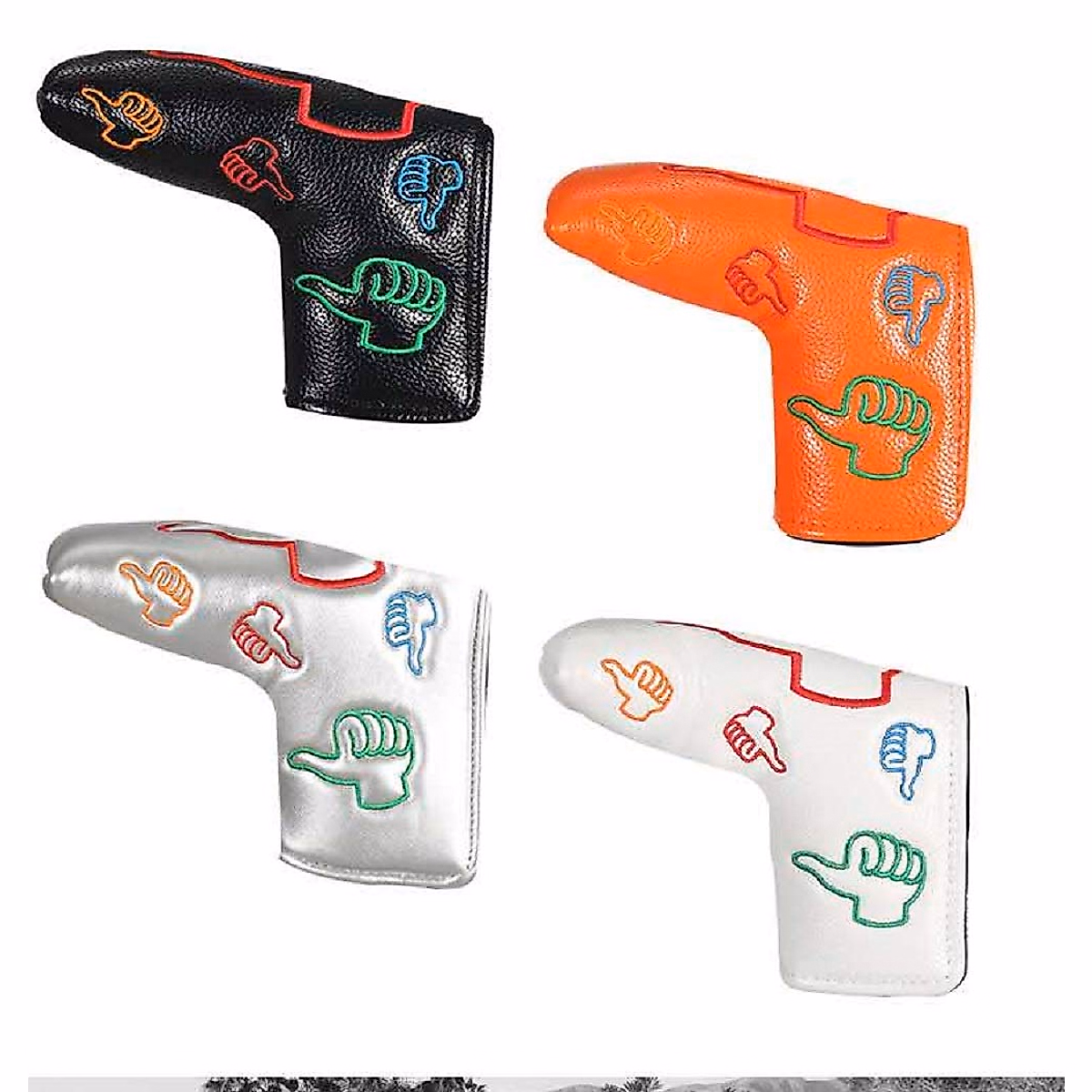 DBYAN Orange Thumb UP Patterned Design Golf Club Blade Putter Head Cover