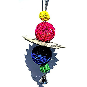 Bonka Bird Toys 1604 Pansey Foraging Bird Toy Parrot cage Toys Cages Conure African Grey Lorie. Quality Product Hand Made in The USA.