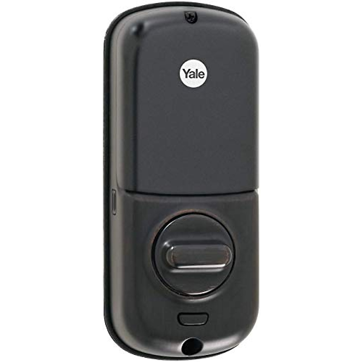 Yale Security Inc. YRD-210-HA-0BP Yale Push Button Electronic Deadbolt with ZigBee (Works with Echo Plus, Samsung SmartThings, Wink and More) in Oil Rubbed Bronze