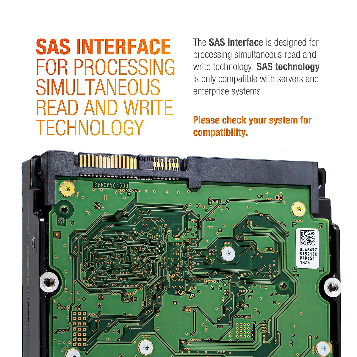 HGST Ultrastar 7K6000 6TB 7200 RPM 512e SAS 12Gb/s 3.5-Inch Enterprise Hard Drive (HUS726060AL5210) (Renewed)