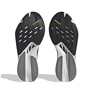 adidas Women's Adizero Boston 12 Sneaker, Black/White/Carbon, 9