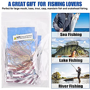 Swim Jig Football Jig for Bass Fishing,Weedless Swim Jig Heads for Bass Fishing Flipping Jig with Weed Guard Silicone Skirt Fishing Lures for Crappie Bass Trout