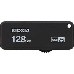 Kioxia U365 TransMemory 128GB USB3.2 Gen 1 R150 Flash Drive Portable Data Disk USB Stick Black LU365K128GG4