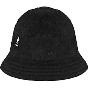 Kangol Furgora Hat, Casual Fuzzy Bucket Hat, Stylish Bucket Hat, Large, Black