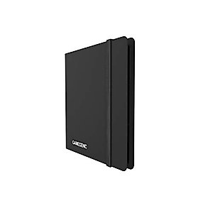 Gamegenic Casual Album 24-Pocket, Black, 480 Card Capacity, Polypropylene Material
