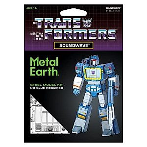 Metal Earth Transformers Soundwave Color 3D Metal Model Kit Fascinations