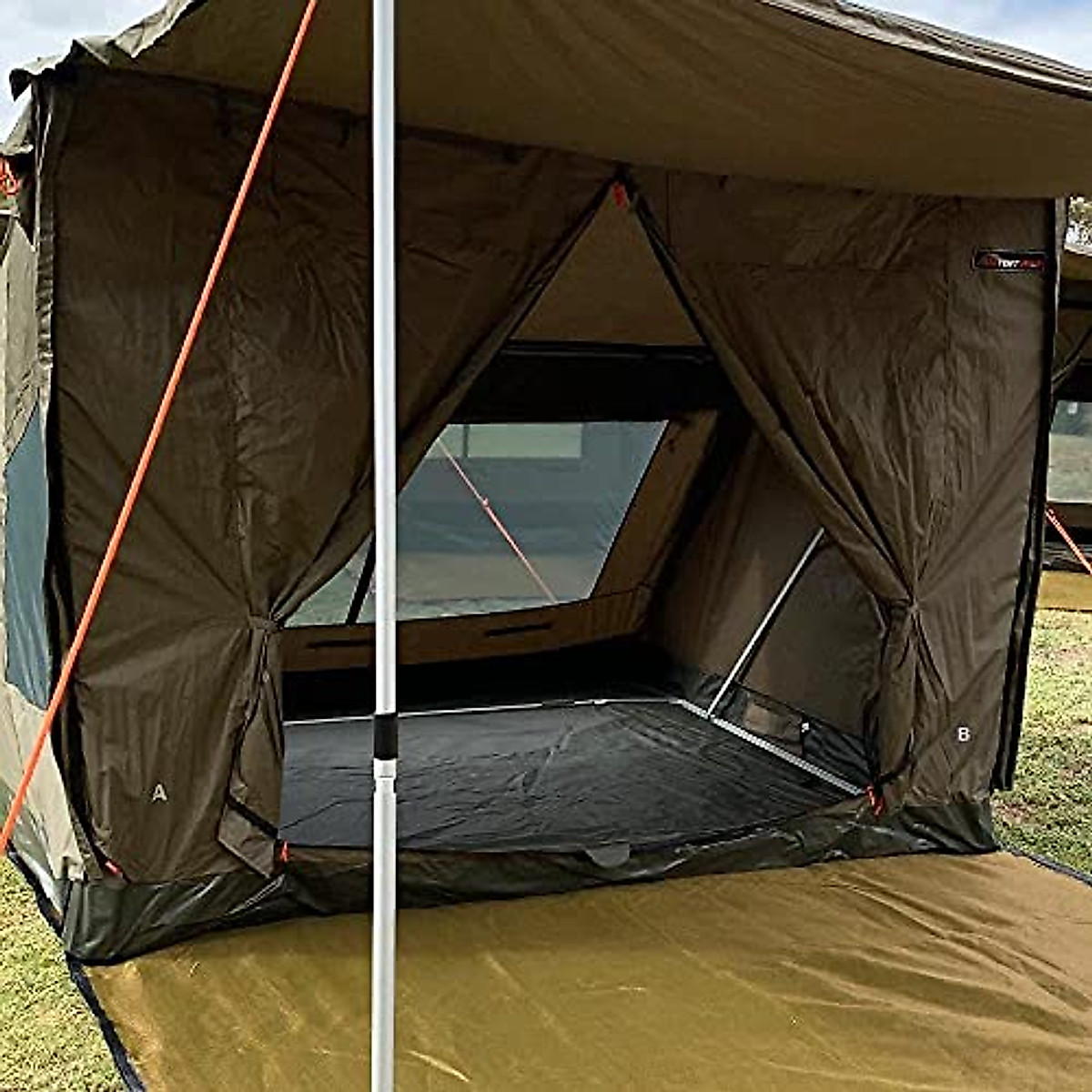 Oztent 30 Second Expedition 5-6 Person Tent (50 Lb) 8.6 ft(W) x 8.6 ft(D) x 6.6 ft(H) + 6.6 ft(Awning)