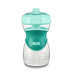 NUK Everlast Straw Sippy Cup, Green, 10oz 1pk