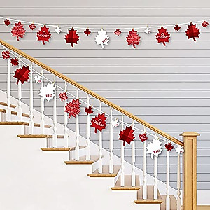 Big Dot of Happiness Canada Day - Canadian Party DIY Decorations - Clothespin Garland Banner - 44 Pieces