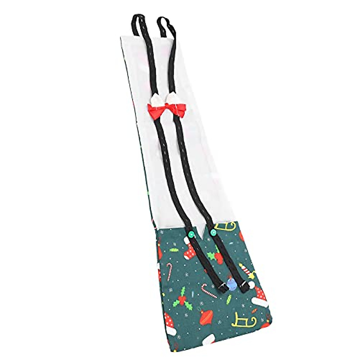 Pssopp Pet Chicken Diaper Washable Reusable Poultry Cloth Diaper for Goose Duck Hen Chicken (Cream‑Coloured Christmas L)