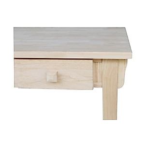 International Concepts Mission Computer Desk, Unfinished