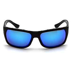 Venture Gear™ Vallejo® Safety Glasses Black Frame/Ice Blue Mirror Anti-Fog Lens