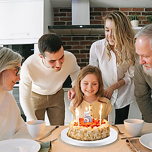 Distlety Cake Boards Drum Round 6 Pack, 1/2" Thick 12 inch Cake Drum, Cake Decorating Supplies White Smooth Edge for Multi-tier Birthday Wedding Party Cake drum board