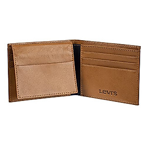 Levi's Men's RFID Blocking Passcase Wallet, Deep Brown, One Size