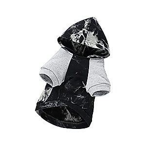 Neiwech Small Dogs Knitted Sweaters Medium Cats Soft Sweatshirts Pet Puppy Warm Winter Clothes Black Grey M 63S226