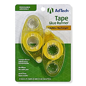 Ad-Tech Removable Crafter's Tape Refill Glue Runner, 31 in x 8.75 yds, White, 52 Foot