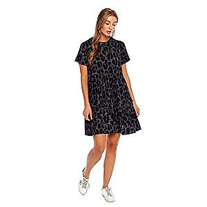 Mud Pie baby girls Dress, Black, X-large Mud Pie Leopard Poncey Dress Black X Large, Black, X-Large US