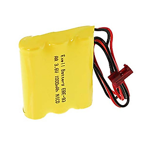 3.6V 1000mAh Emergency/Exit Lighting Battery Fits and Replaces Cooper Industries LPX70RWH, ANIC0553, Jiangmen Battery 026-148, Max Power Electonics 026-148, Navilite NNYXSB ANIC0553 41B020AD13301