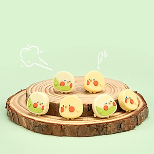 GeekShare Fat Chicken Thumb Grip Caps, Soft Silicone Joystick Cover Compatible with Nintendo Switch/OLED/Switch Lite,4PCS