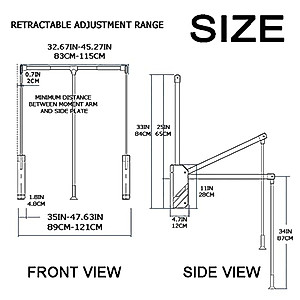 Floating Shelves Liftable Clothes Hanger Dormitory Clothes Bar Closet Hardware Pull-Down Clothes Rail Closet Pole Clothing Finishing Rack, Adjustable Width, Wall Mounting Industrial Wall Frame …