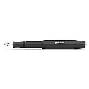 カヴェコ(Kaweco) Caveco SSFP-BK Fountain Pen, M, Medium Point, Skyline Sports, Black, Genuine Product Size: 4.1 x 0.6 inches (106 x 14 mm), Cartridge Fountain Pen, 0.4 oz (10 g)