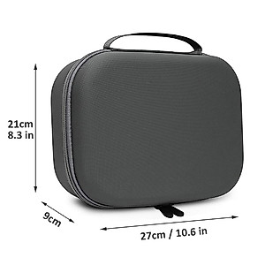 Anbee Portable Carrying Case EVA Hard Shell Storage Bag Box Compatible with DJI Mavic Air 2 RC Drone (Grey)