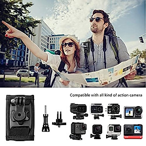Taisioner Backpack Strap Shoulder Chest Mount Compatible with GoPro AKASO Insta360 OSMO Action Sport Camera for Climbing Walking on Foot Recording Accessories ( Improved Version )