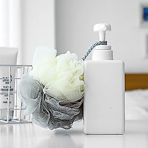 INGVY Dry Brushing Body Brush Double Bath Ball Soft Foaming Sponge Body Scrub Exfoliating Back Brush Skin Clean Bath Bubble Ball Skin Care Bathing Accessories (Color : B)