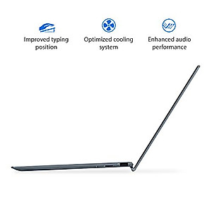 ASUS ZenBook 13 Ultra-Slim Laptop, 13.3” FHD NanoEdge Bezel Display, Intel Core i7-1165G7, 16GB LPDDR4X RAM, 1TB PCIe SSD, NumberPad, Thunderbolt 4, Wi-Fi 6, Windows 10 Home, Pine Grey, UX325EA-AH77