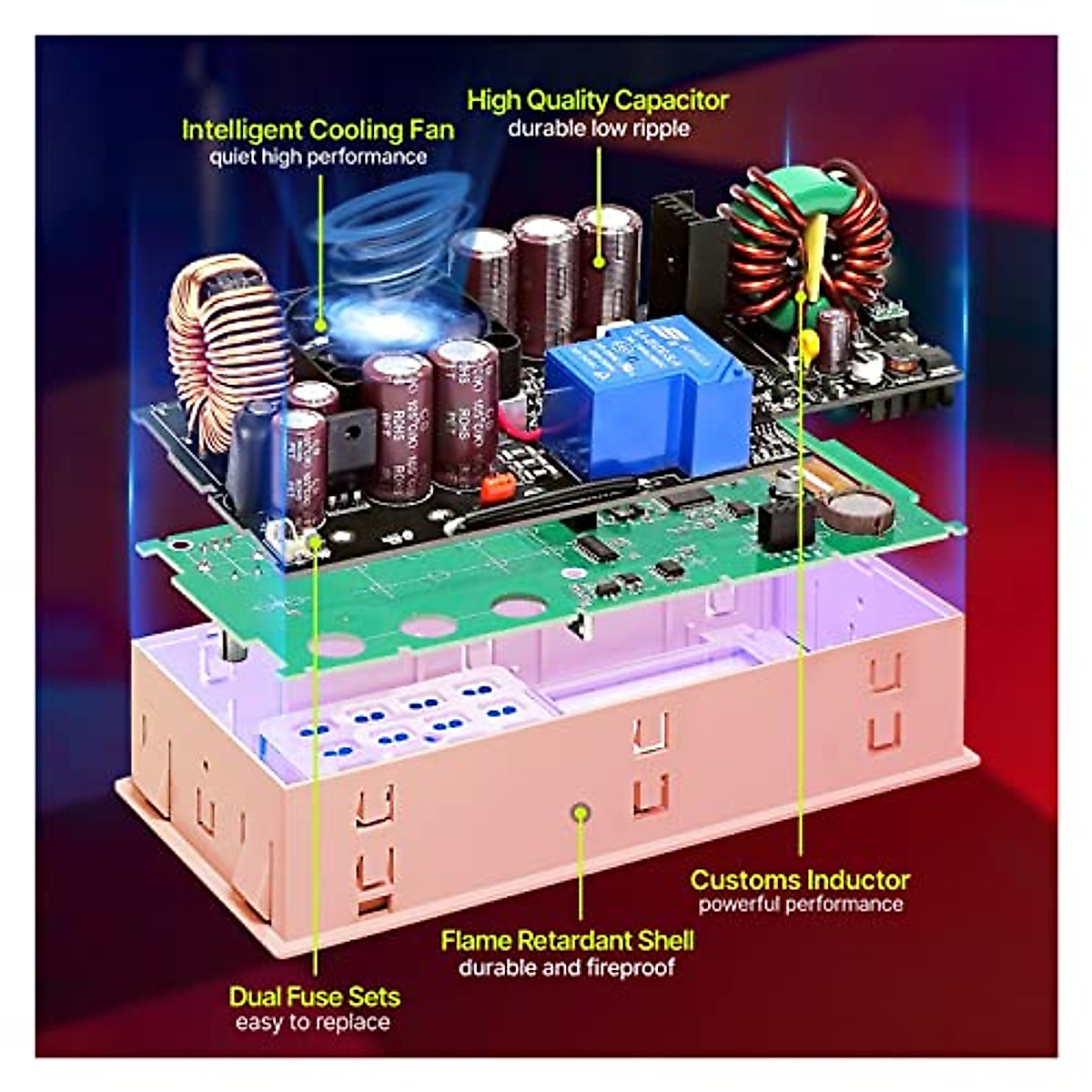 QYTEC Linear Regulator DC Adjustable Step Down Voltage Bench Power Supply Buck Converter &amp Regulated Switching Adjustable Variable Coarse and Fine Adjustments Voltage Regulator Linear Power Supply
