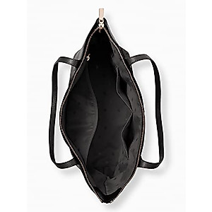 Kate Spade New York Harlow Pebbled Leather Large Tote (Black)